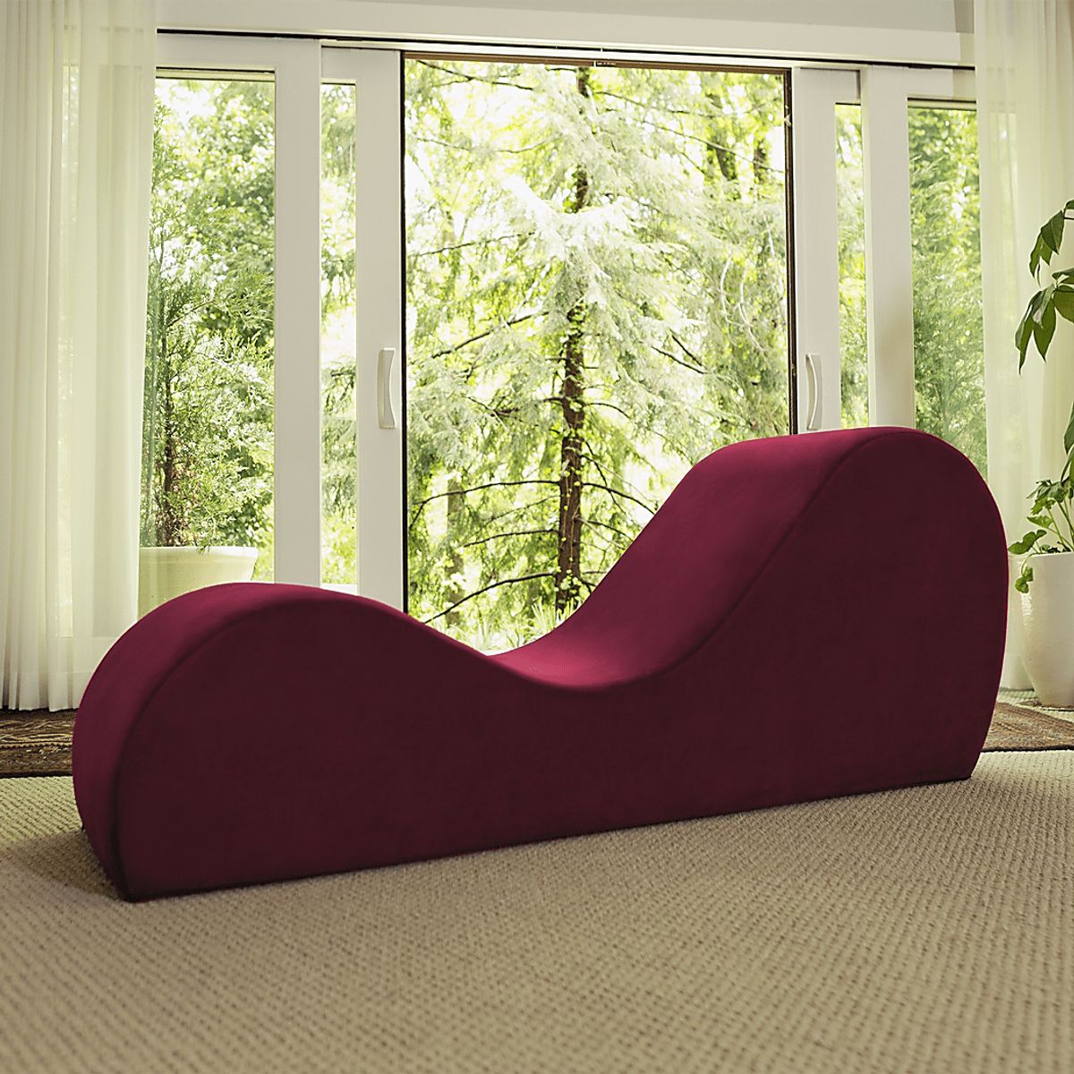 Asanna Red Polyester Fabric Lounge Chair | Rooms to Go
