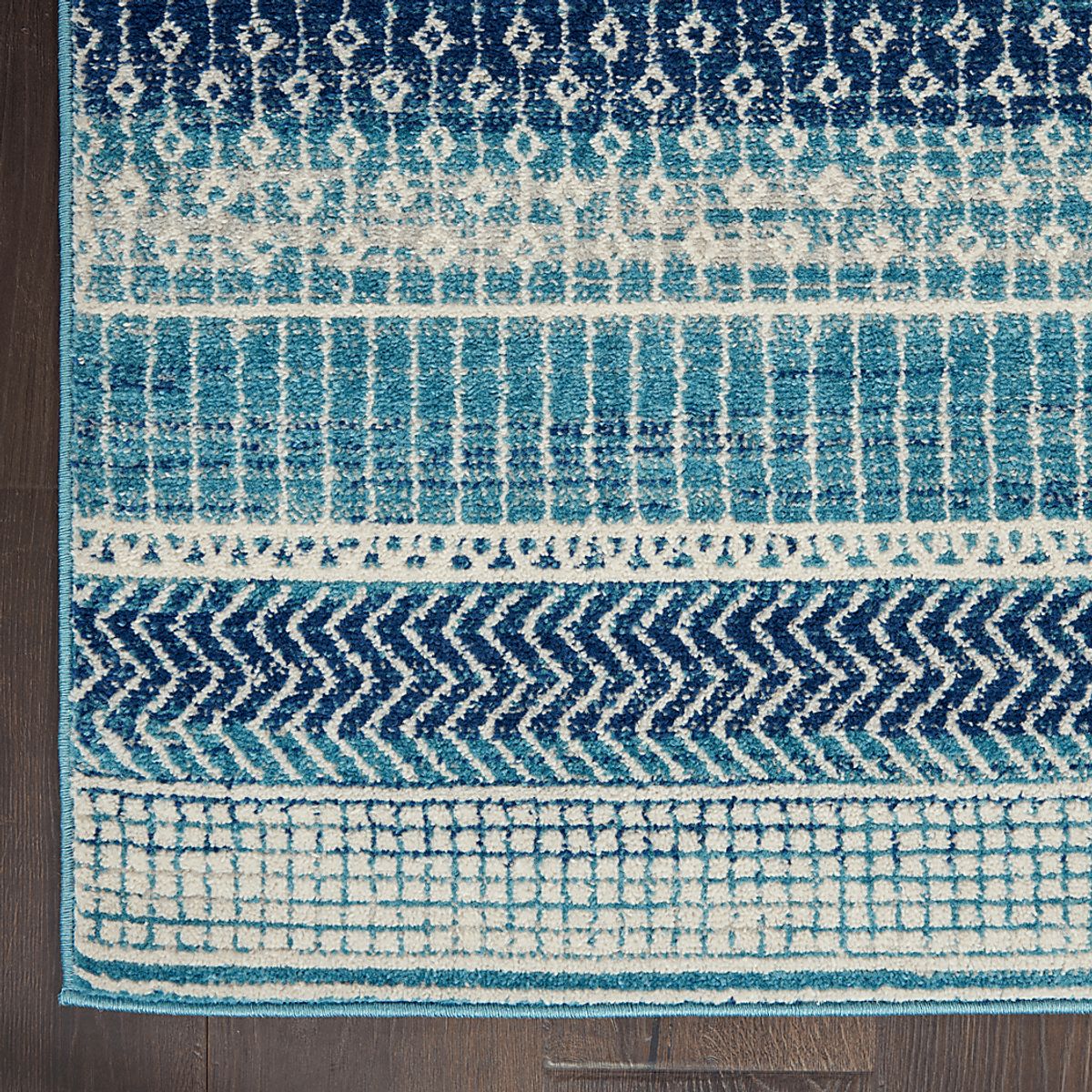 Azurine Blue Polypropylene Fabric Rug | Rooms to Go