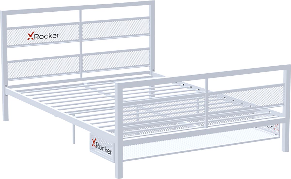 Basecamp White Colors,White Full Size Gaming Bed | Rooms to Go