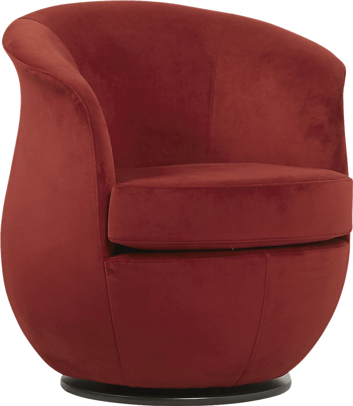Bella Rose Ruby Red Polyester Fabric Swivel Chair | Rooms to Go