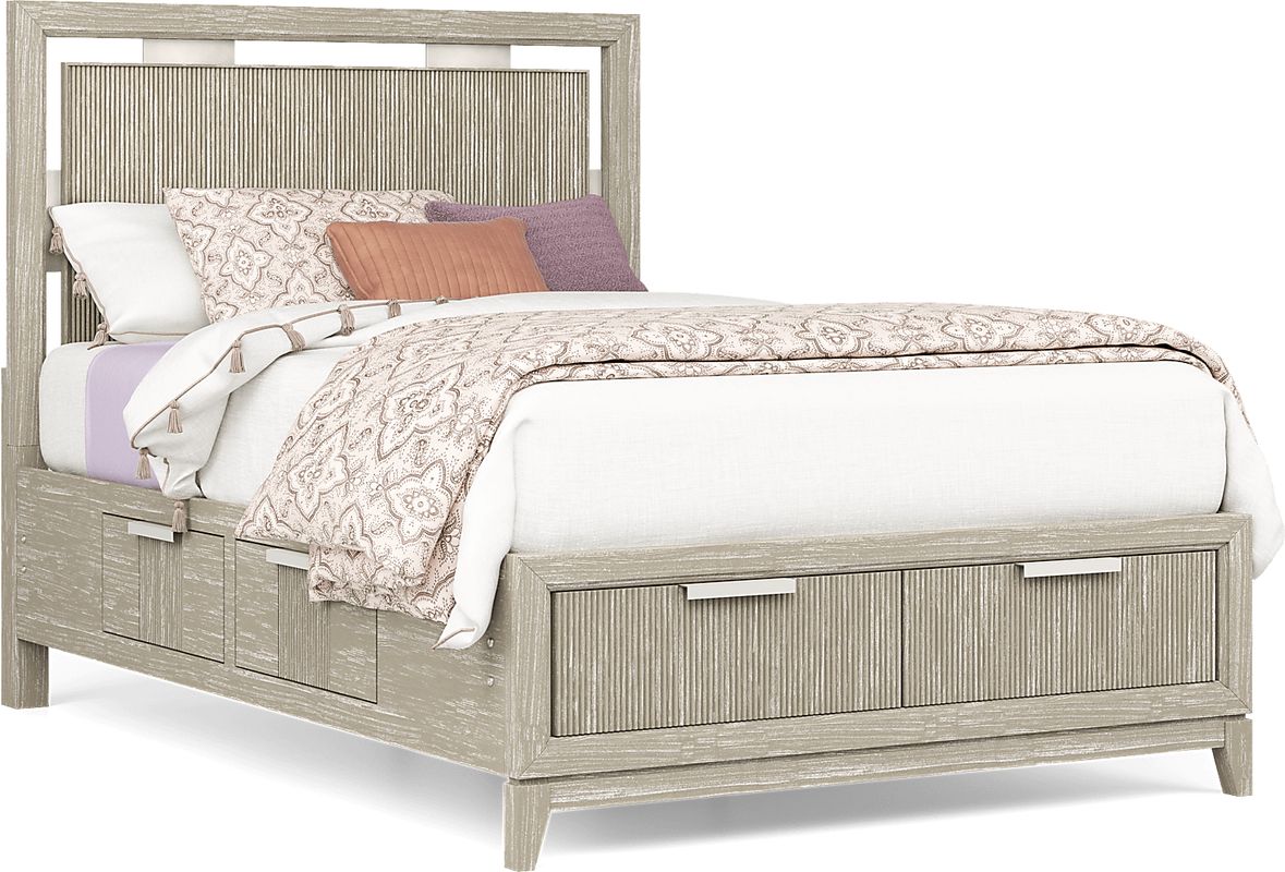 Bellante Jr. 5 Pc Linen Colors Full Bedroom Set With Full Storage Bed ...