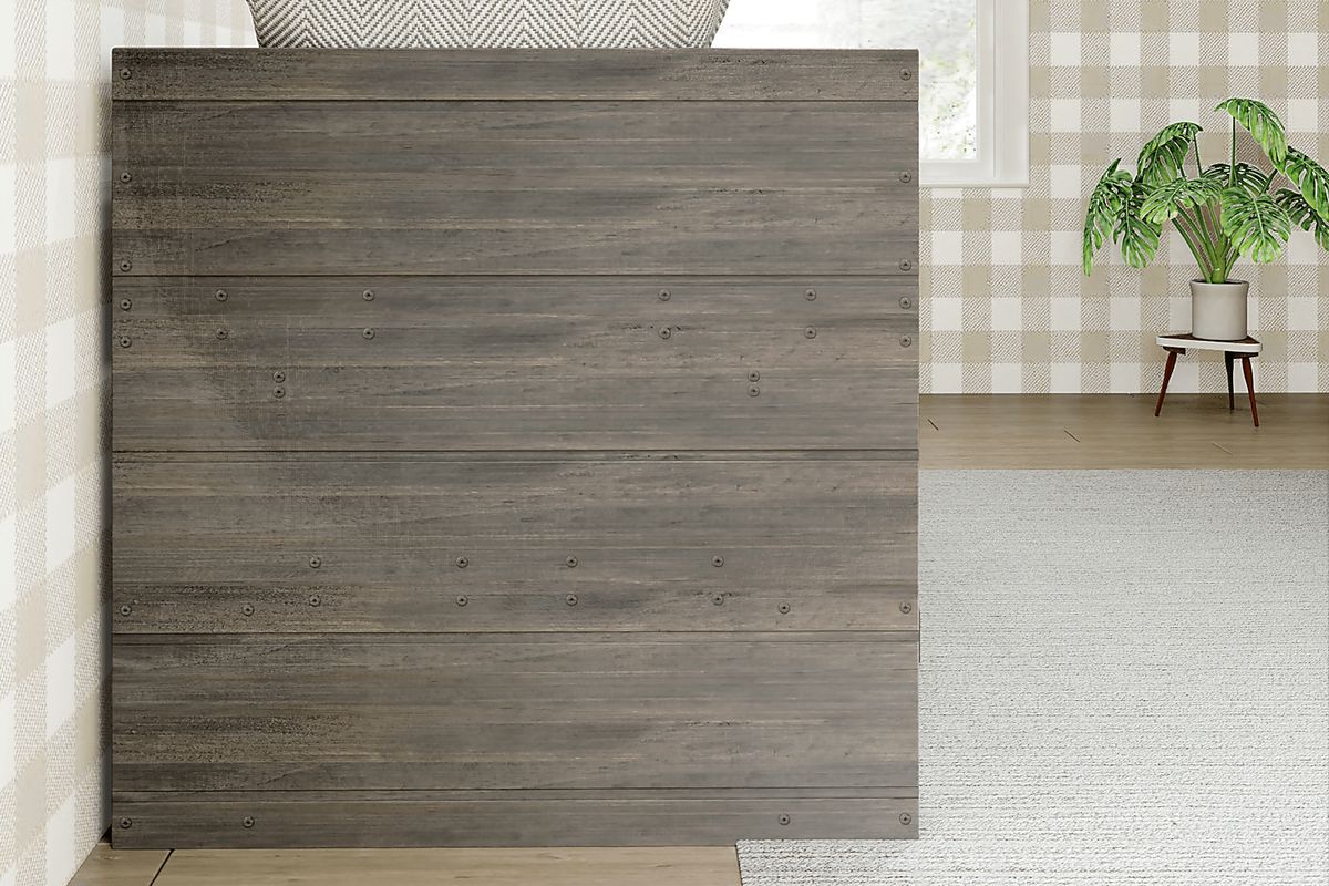 Bellavi Gray Twin Loft Bed With Bookcase | Rooms to Go