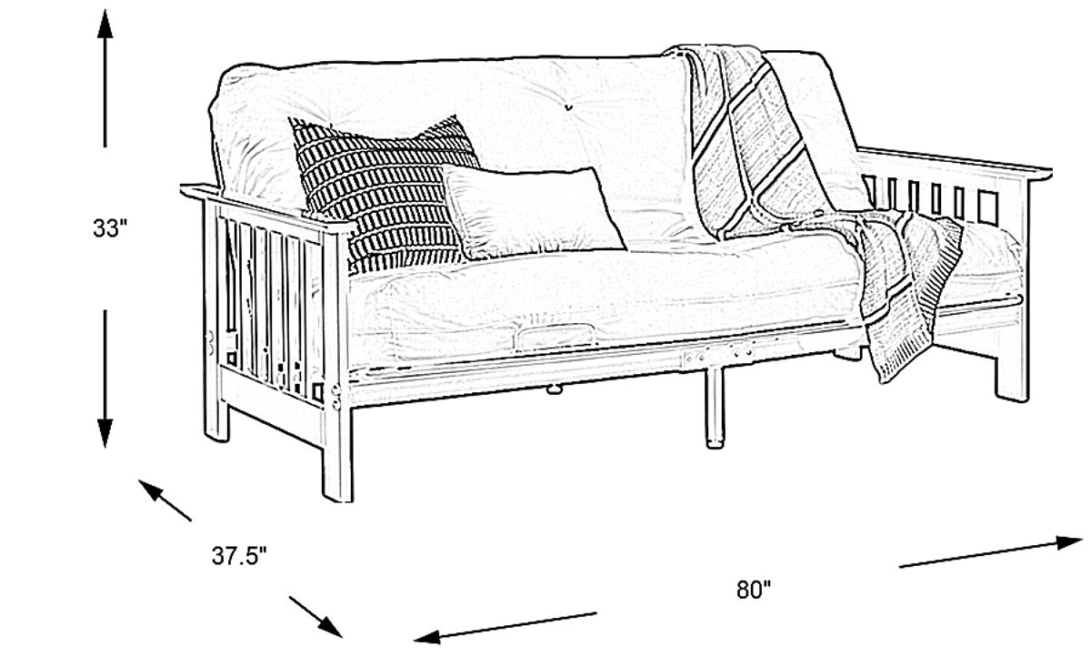 Bellwood White Colors,White Futon | Rooms to Go