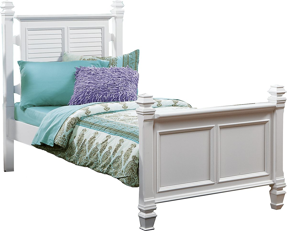 Belmar White Colors,White 3 Pc Full Poster Bed | Rooms to Go