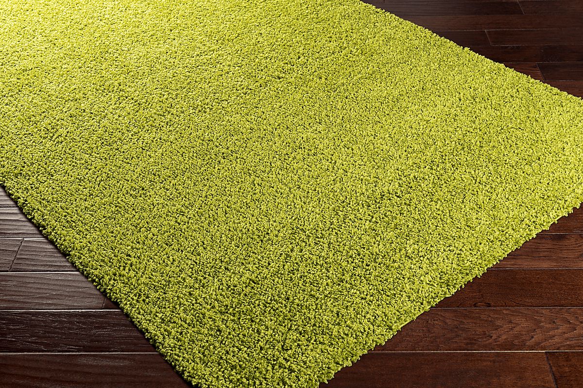 Blooming Blast Lime Green Rug | Rooms to Go