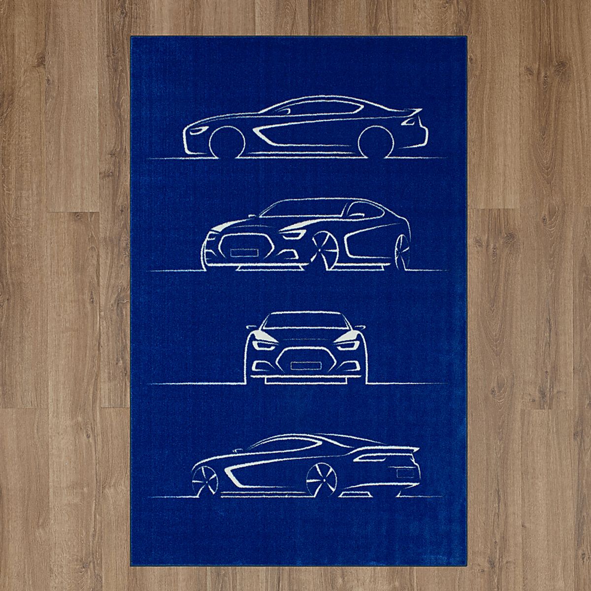 Blueprint Blue 8 X 10 Rug | Rooms to Go