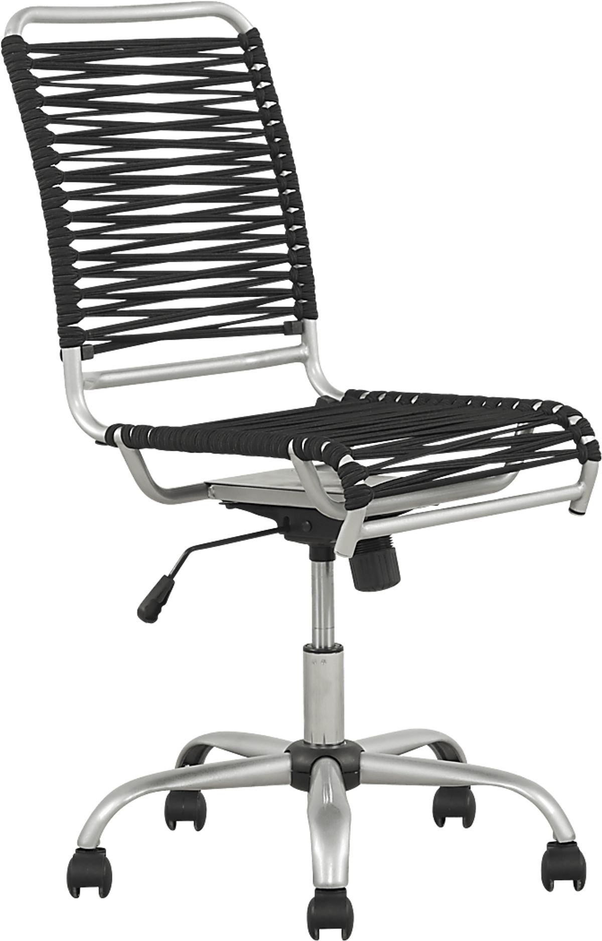 Bungee Twist Black Microfiber Desk Chair | Rooms to Go