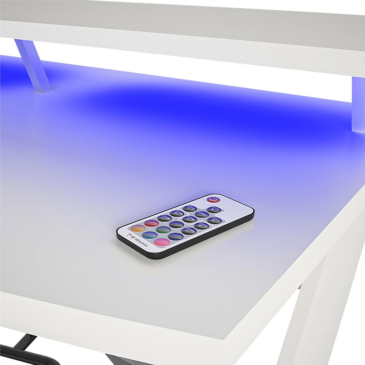 Cabob White Colors,White Gaming Desk | Rooms to Go