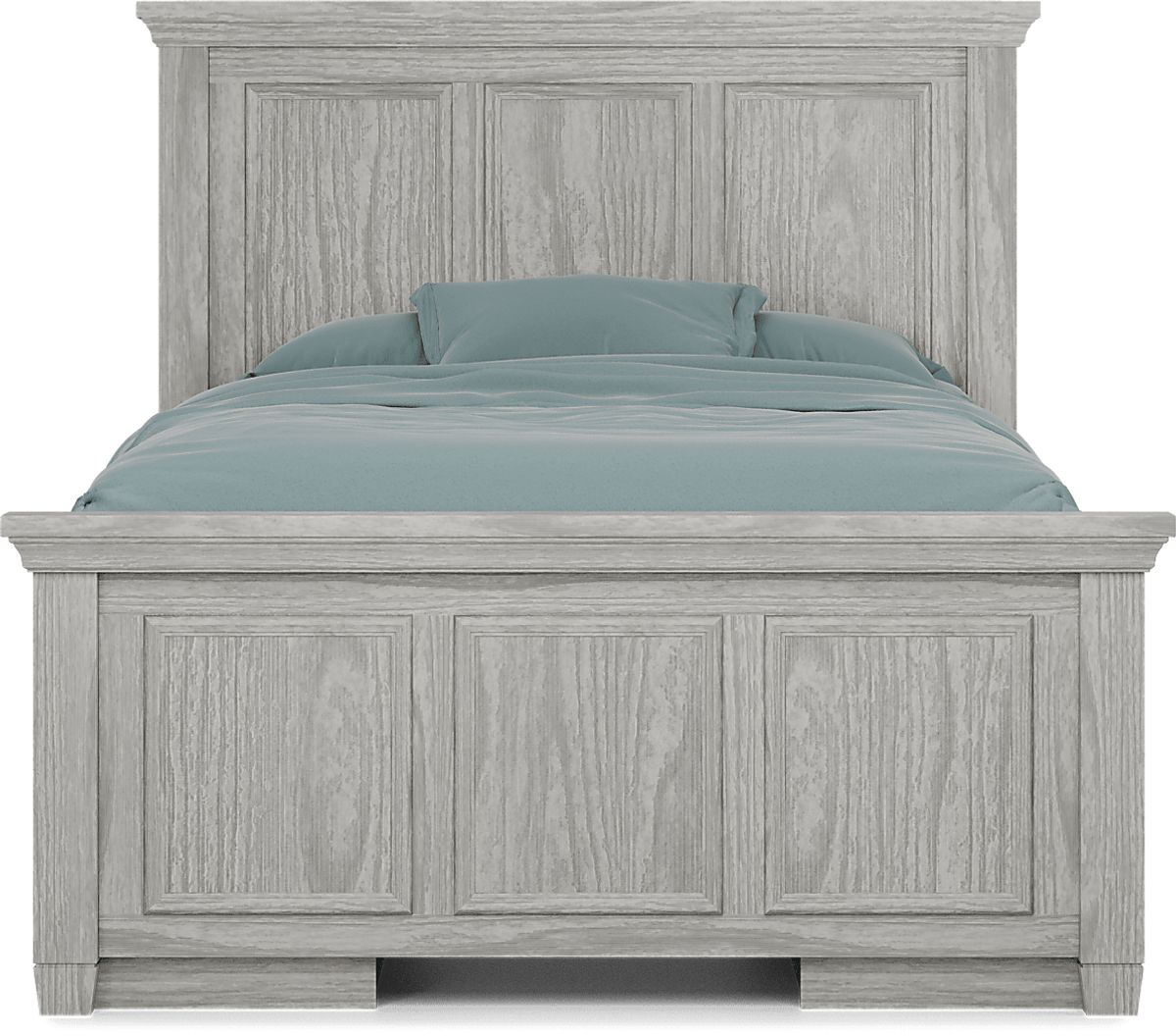 Canyon Lake 3 Pc Ash Gray Full Panel Bed With Storage | Rooms to Go