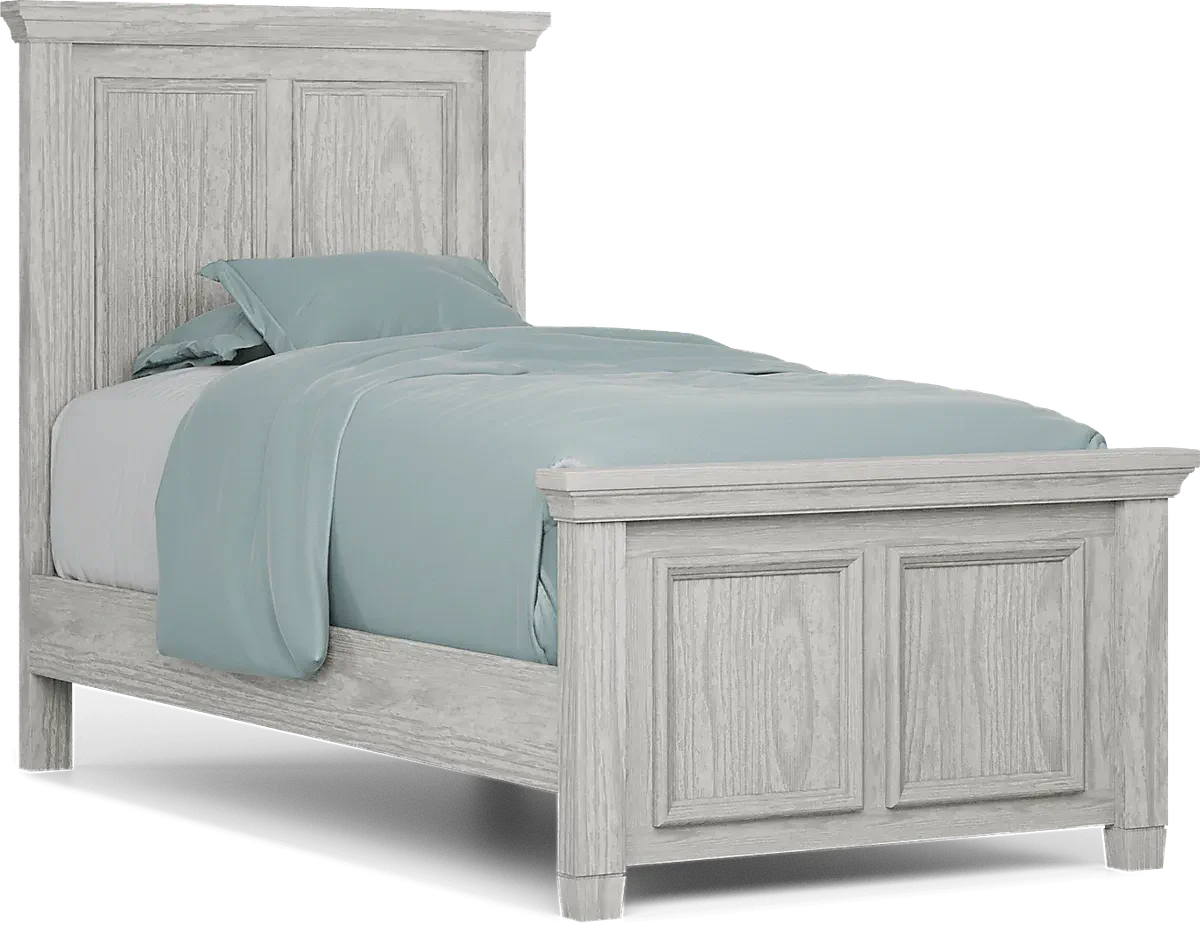Canyon Lake 5 Pc Ash Gray Twin Bedroom Set With Dresser, 3 Pc Twin ...