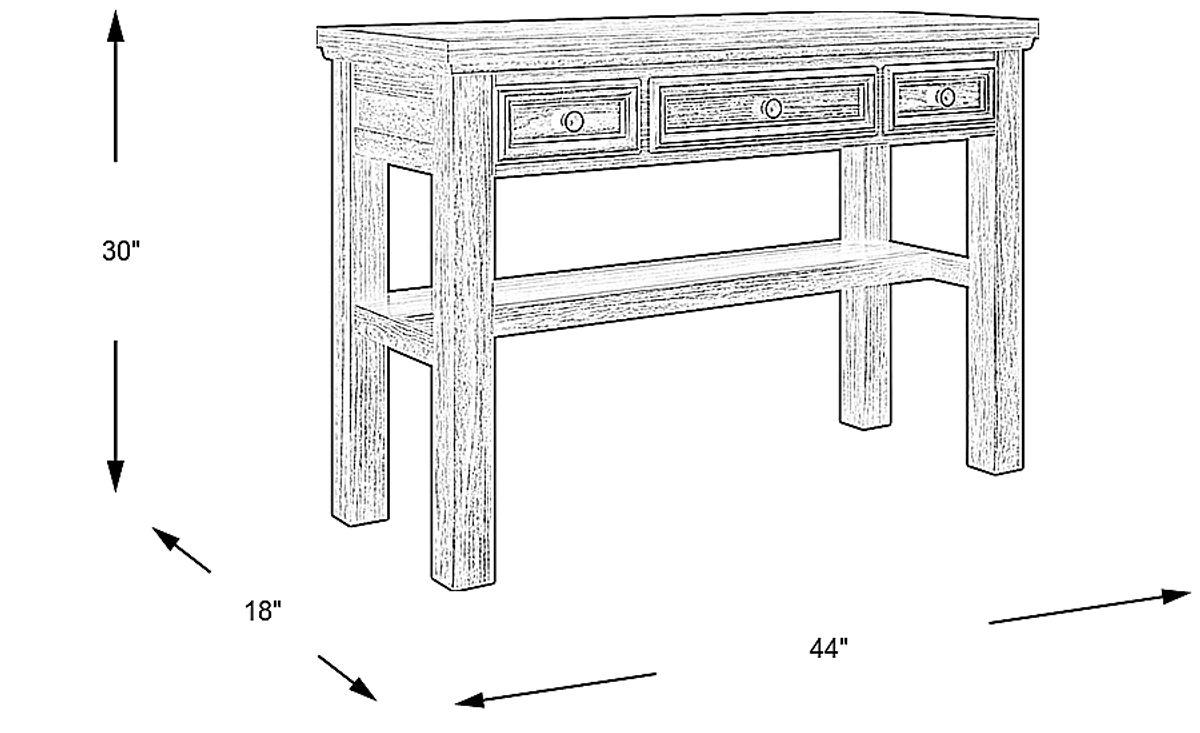 Canyon Lake Java Dark Wood Desk | Rooms to Go