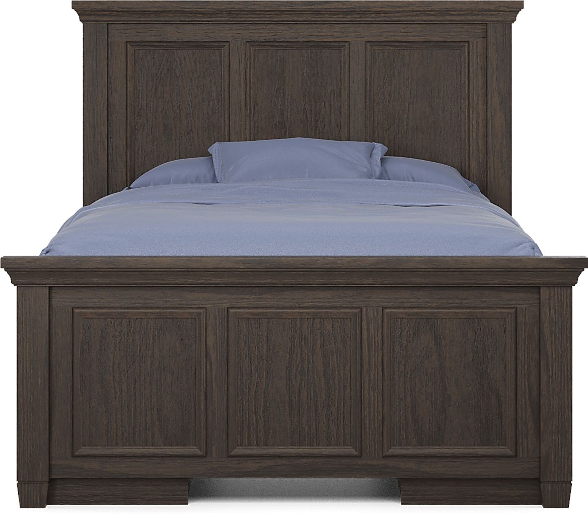 Canyon Lake 3 Pc Java Dark Wood Full Panel Bed With Storage | Rooms to Go