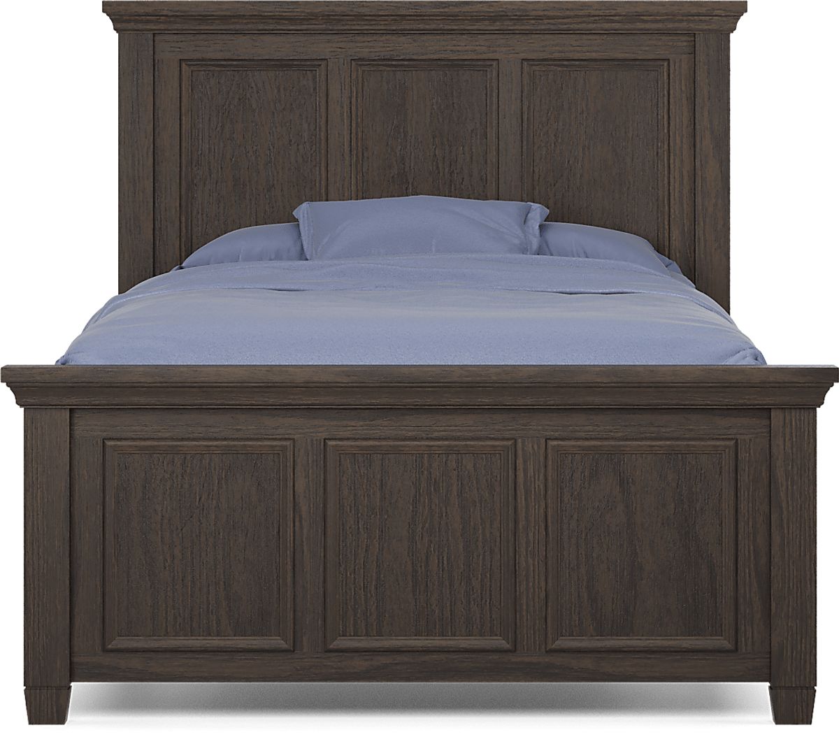 Canyon Lake 5 Pc Java Dark Wood Full Bedroom Set With Dresser, 3 Pc ...