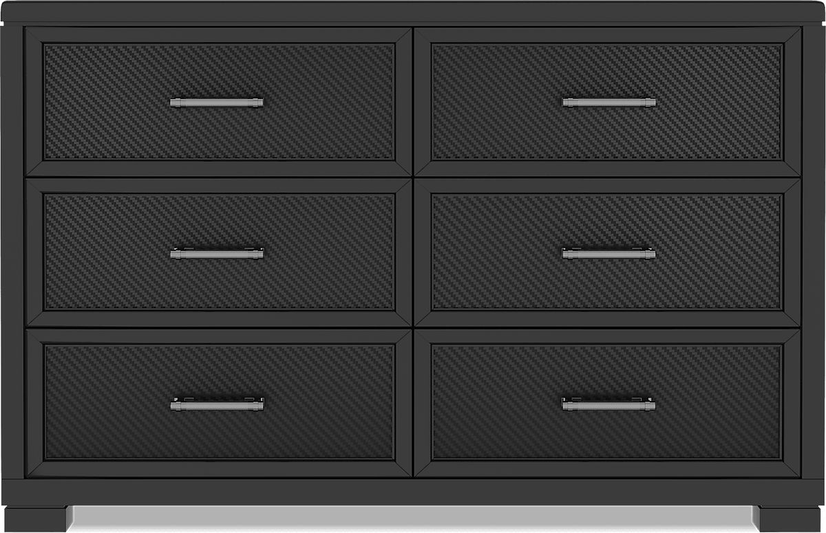 Carbon Optix Black Black,Colors Dresser | Rooms to Go