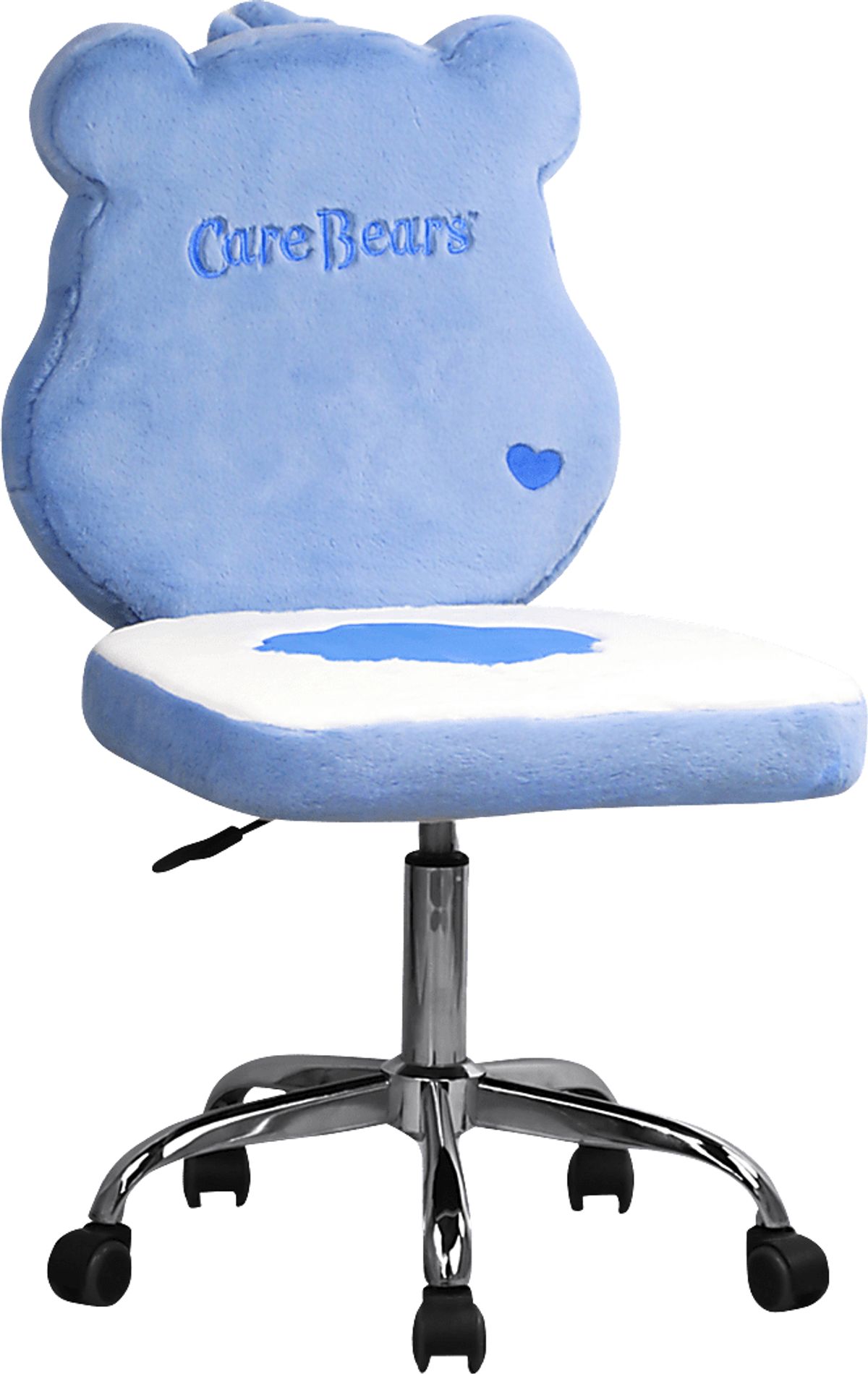 Care Bears Vanity Chair Blue Polyester Fabric Desk | Rooms to Go