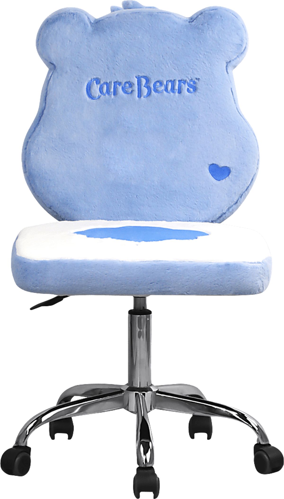 Care Bears Vanity Chair Blue Polyester Fabric Desk | Rooms to Go