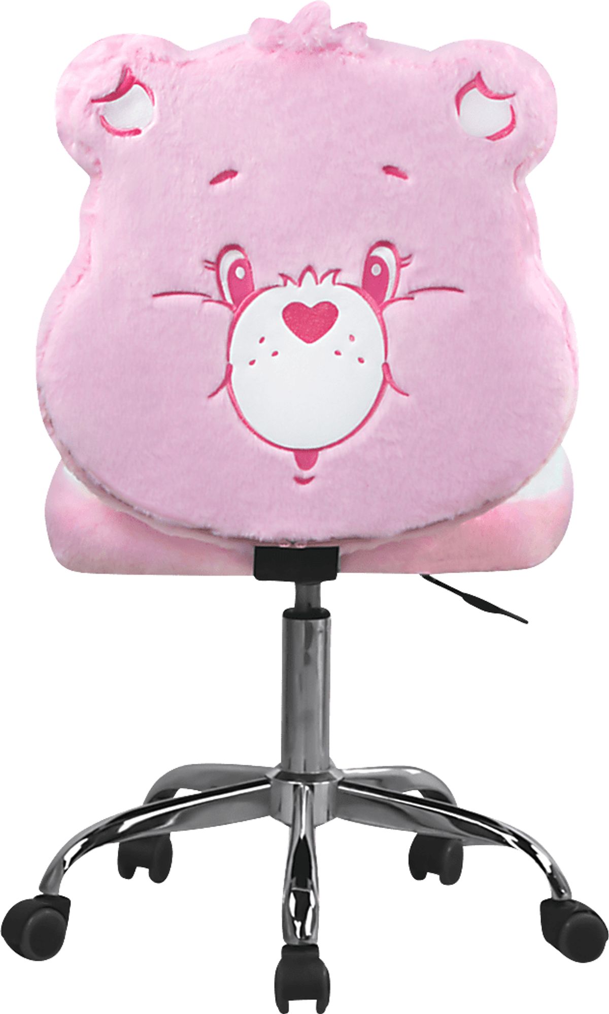 Care Bears Vanity Chair Pink Polyester Fabric Desk | Rooms to Go
