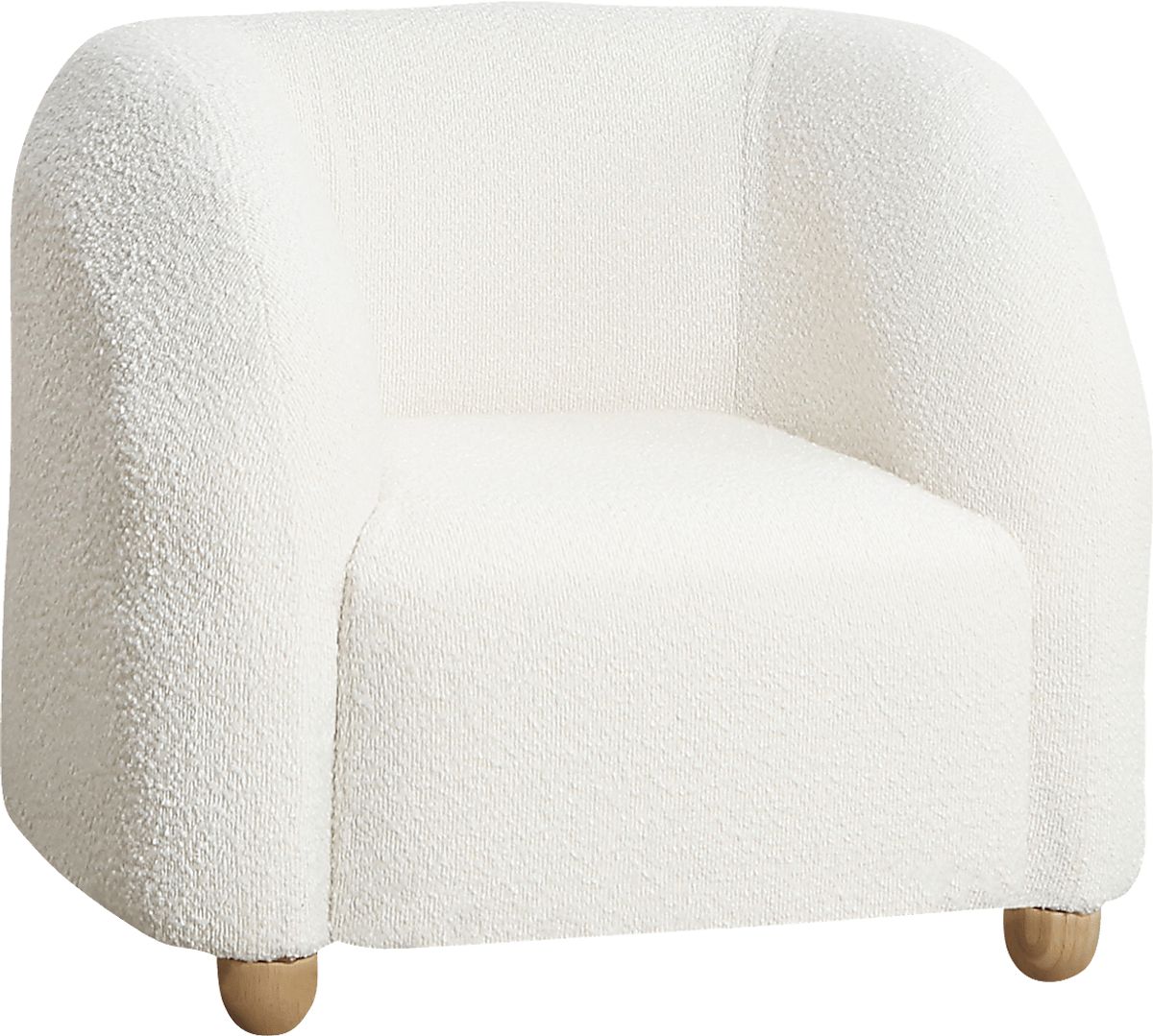 Catula Cream Beige Boucle Accent Chair | Rooms to Go