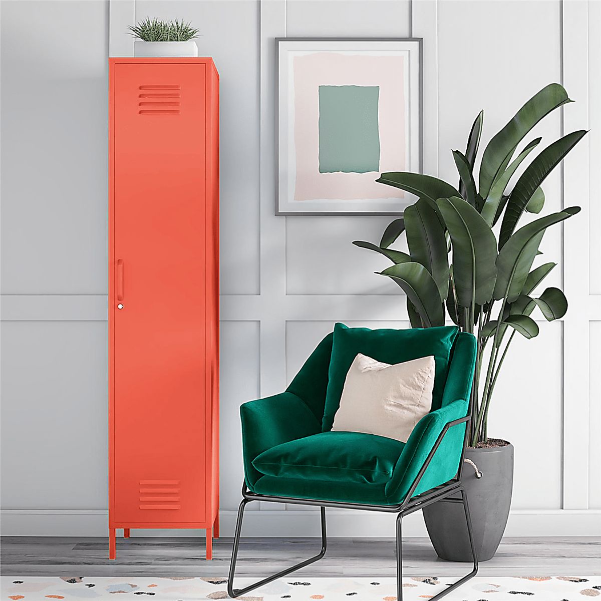 Chervie Orange Colors Accent Cabinet | Rooms to Go