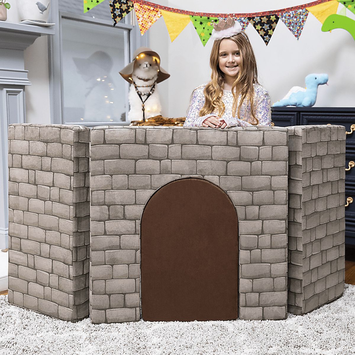 Citlali Gray Polyester Fabric Castle Playset | Rooms to Go
