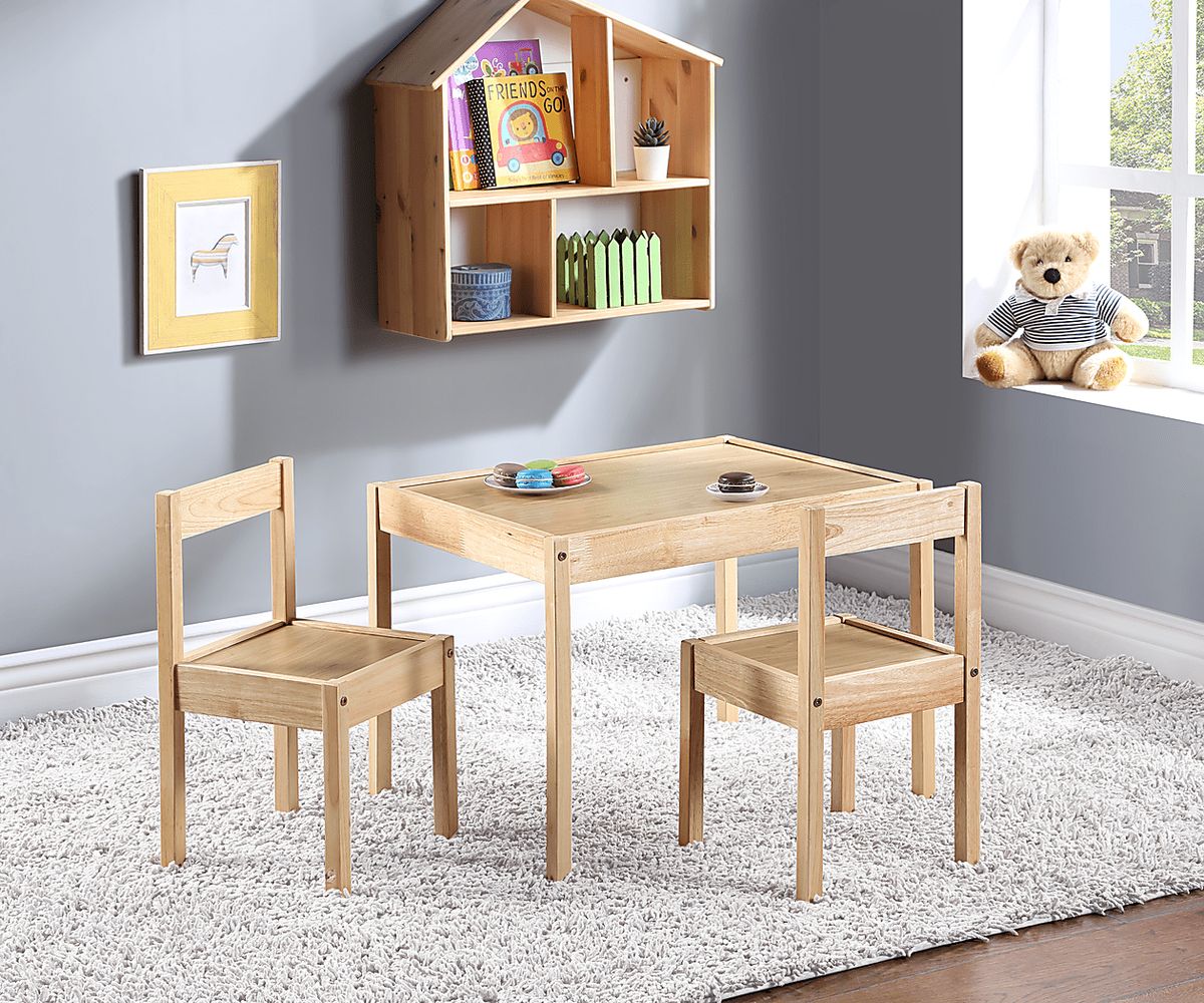 Clyren Natural Light Wood 3 Pc Table Set | Rooms to Go