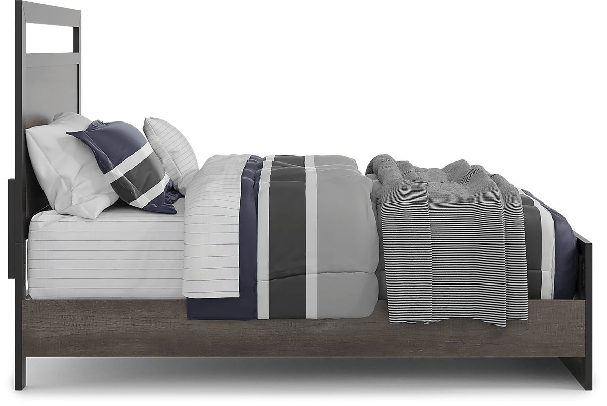 Colefax Avenue 5 Pc Dark Gray Full Bedroom Set With 3 Pc Full Panel Bed ...