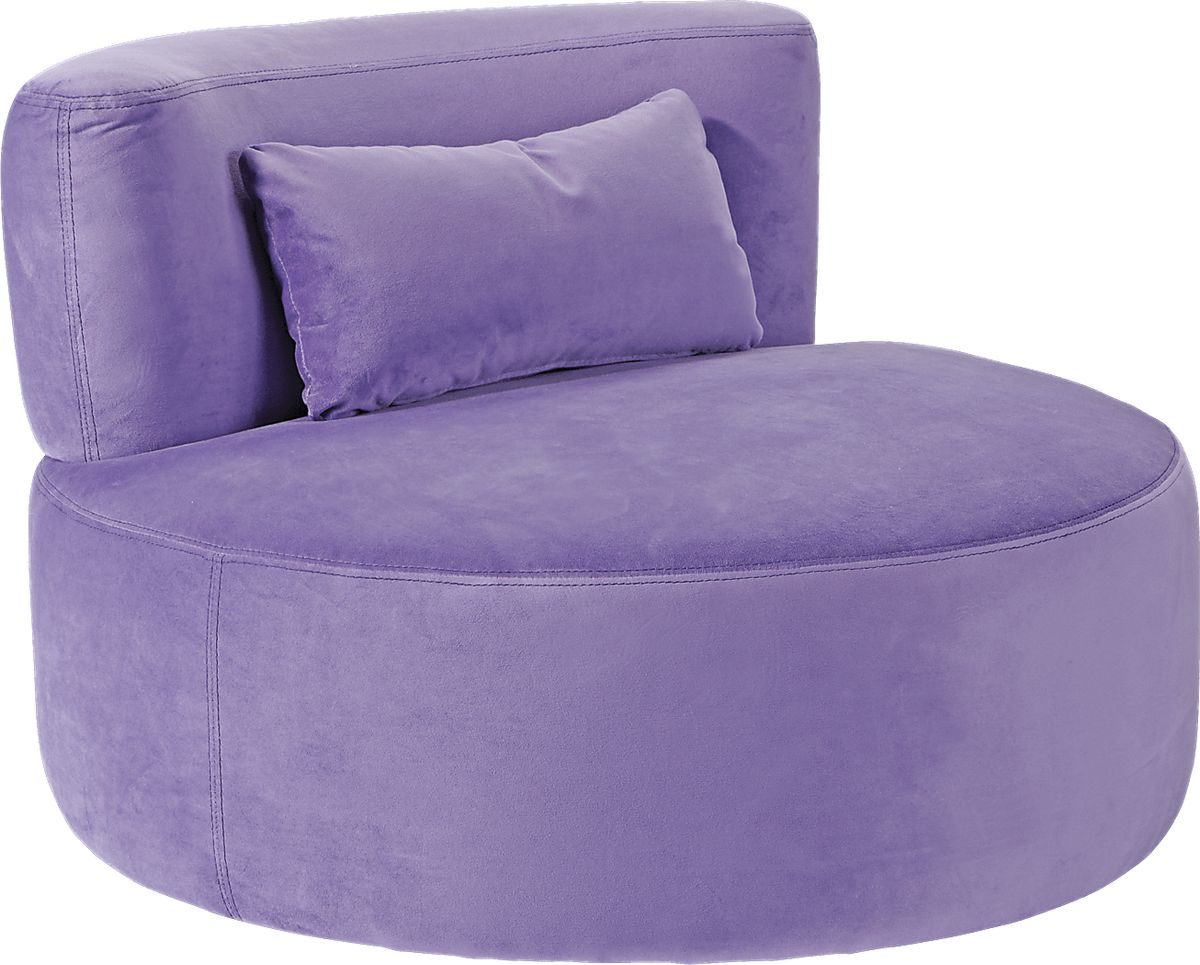Cora Purple Red Microfiber Chair | Rooms to Go