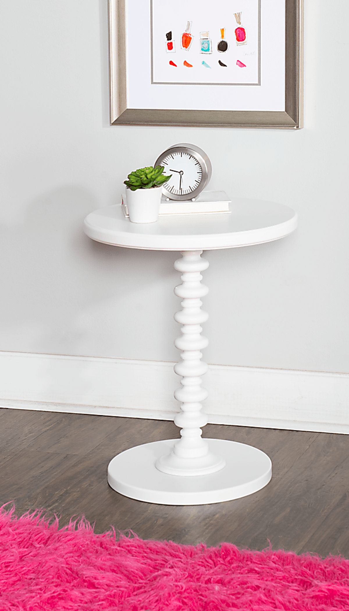 Corby White Colors,White Accent Table | Rooms to Go