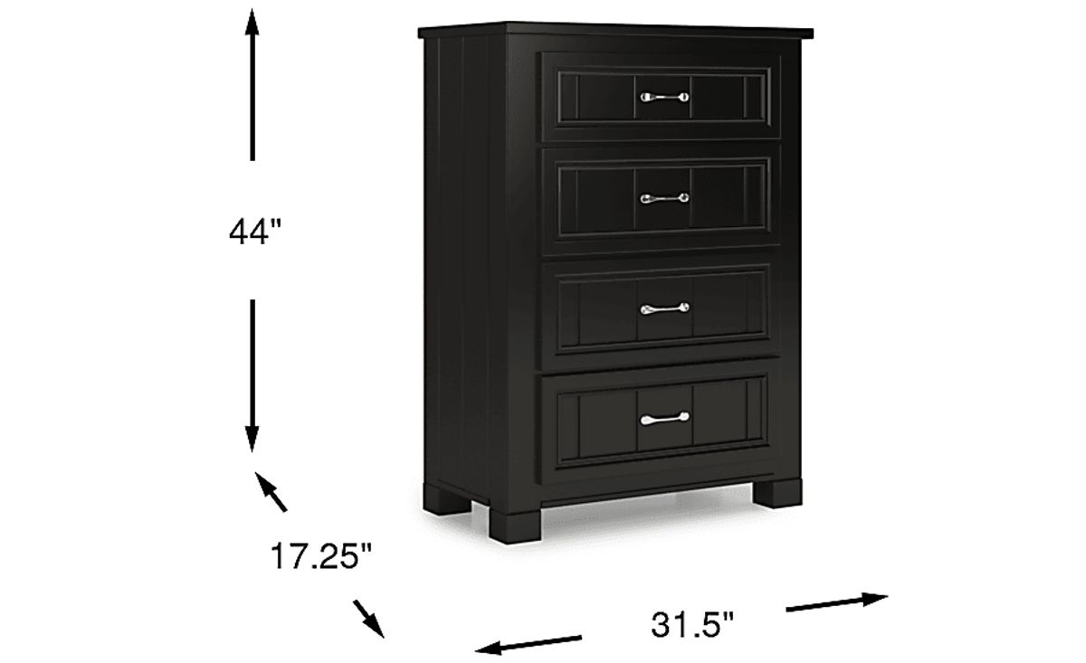 Cottage Colors Black Black,Colors Chest | Rooms to Go