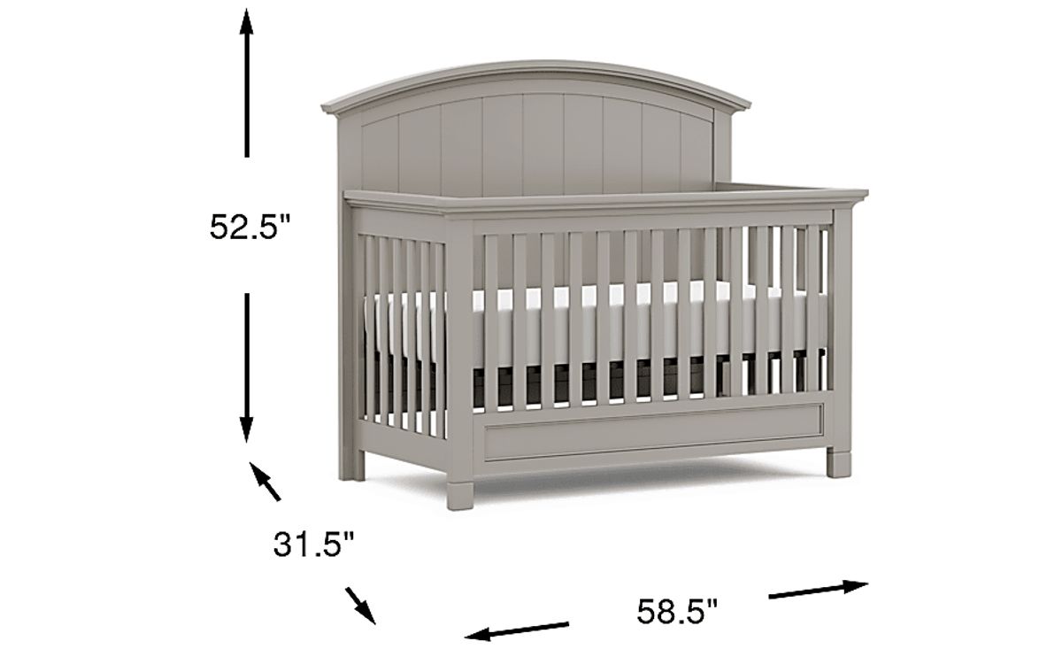 Cottage Colors Gray Crib | Rooms to Go