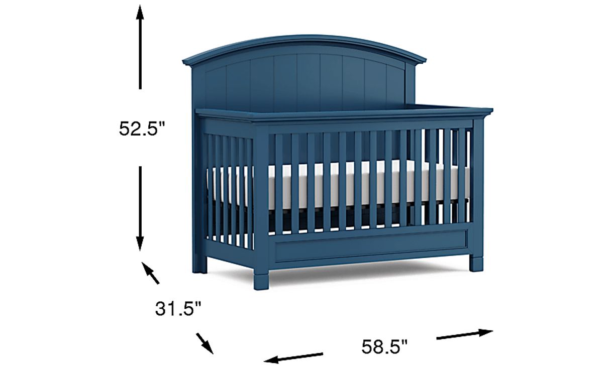 Cottage Colors Navy Crib | Rooms to Go