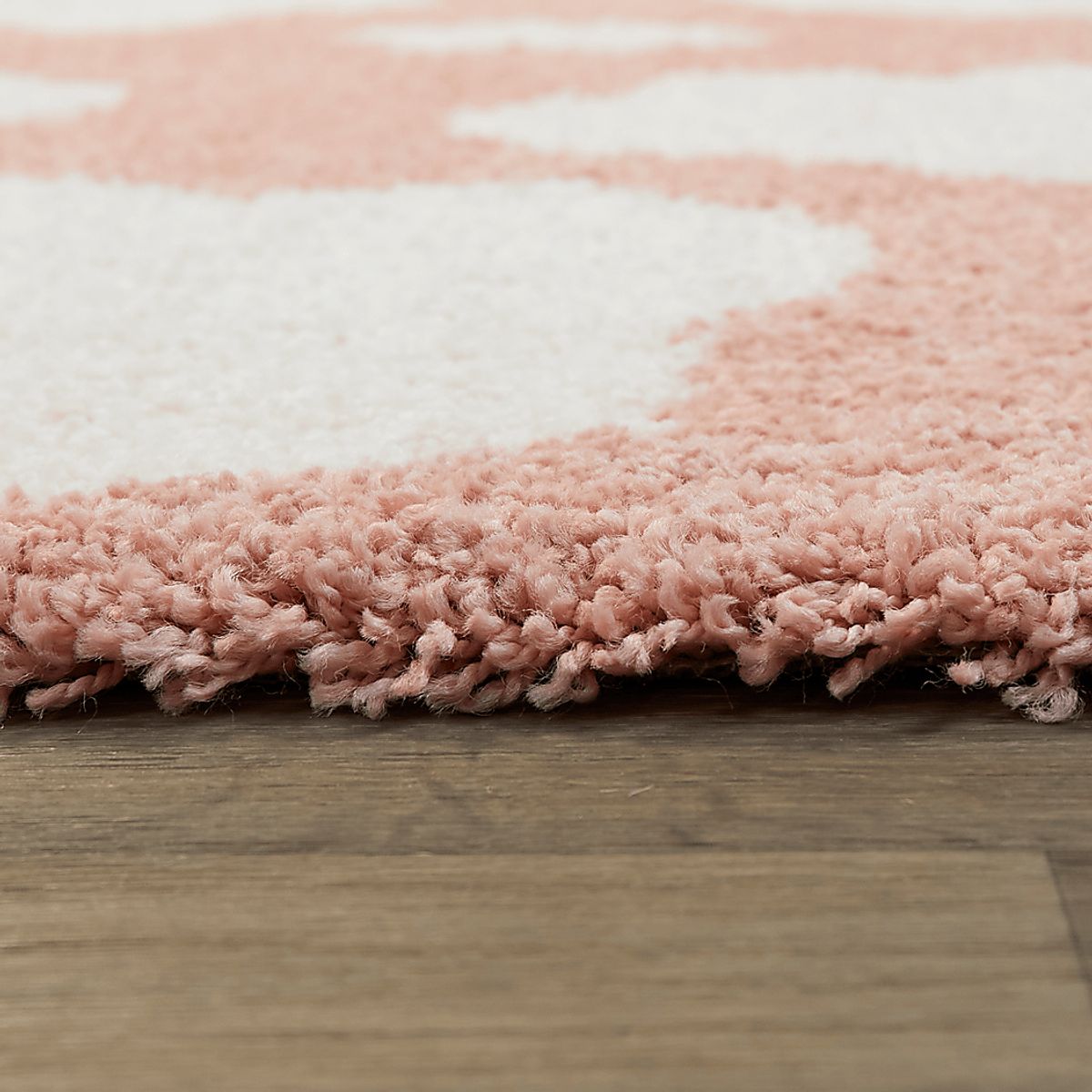 Cotton Candy Sky Pink Polypropylene Fabric Rug | Rooms to Go