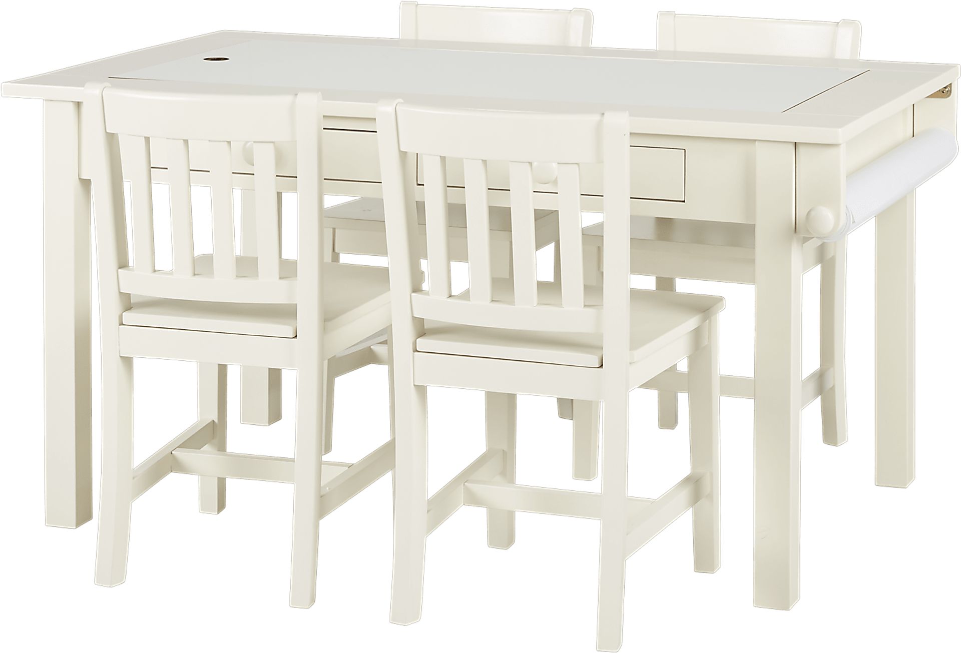 Creativity White Colors,White 5 Pc Table Set | Rooms to Go