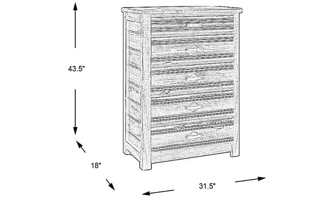 Creekside Chestnut Dark Wood Chest | Rooms to Go