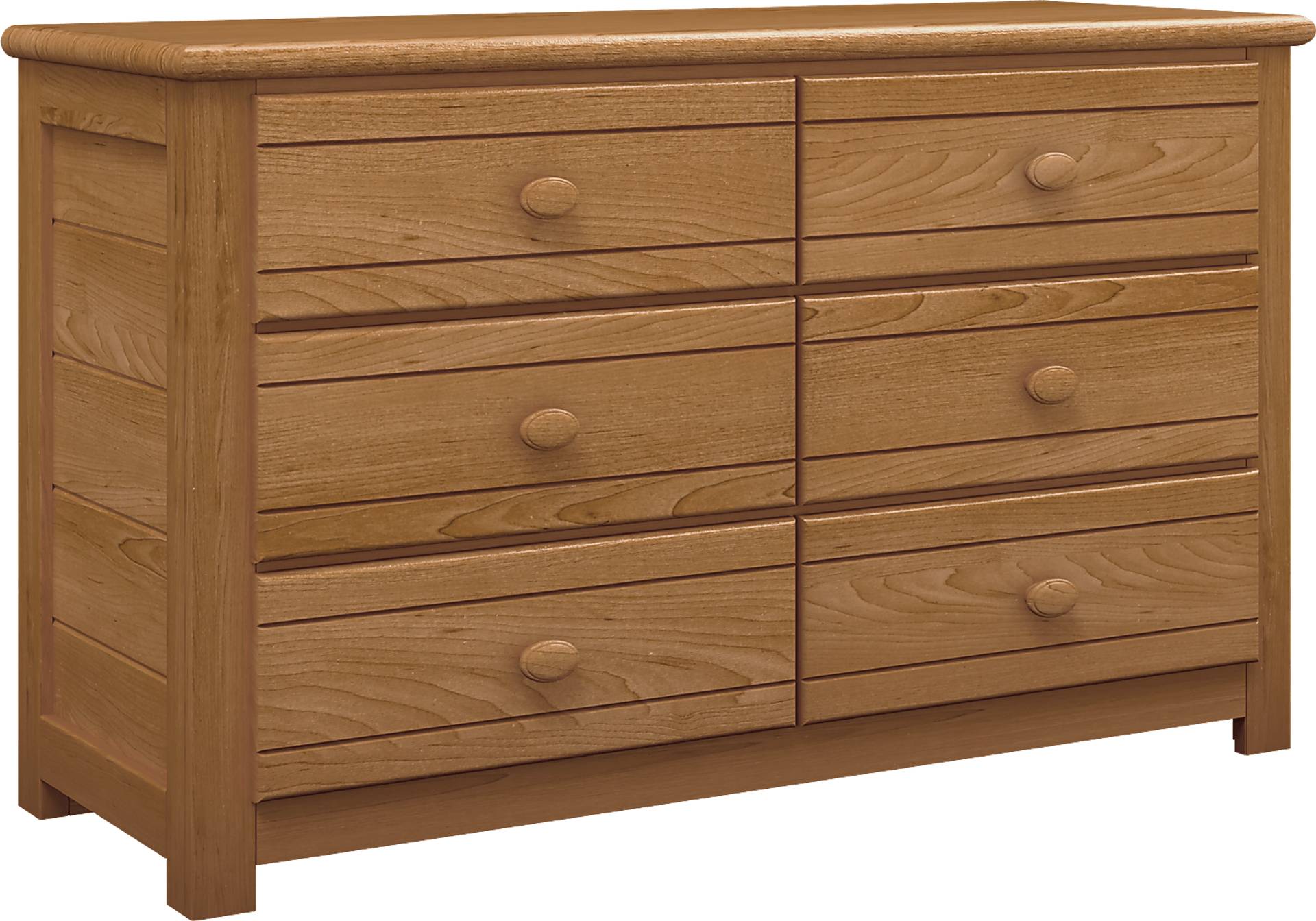 Creekside 5 Pc Taffy Light Wood Full Bedroom Set With Mirror, Dresser ...