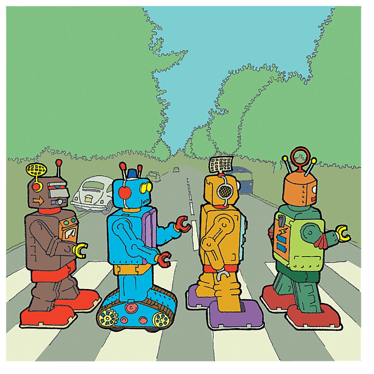 Crosswalk Jive Green Artwork | Rooms to Go