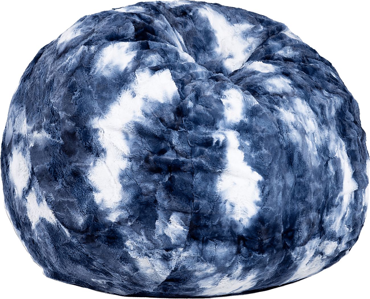 Cushy Cloud Blue Polyester Fabric Bean Bag | Rooms to Go