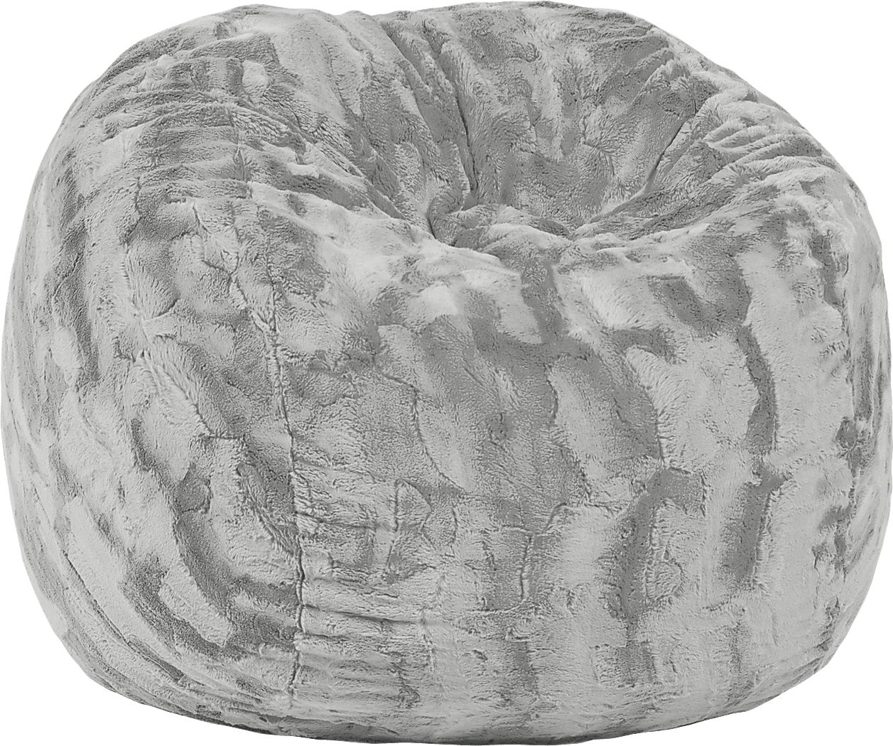 Cushy Cloud Gray Polyester Fabric Bean Bag | Rooms to Go