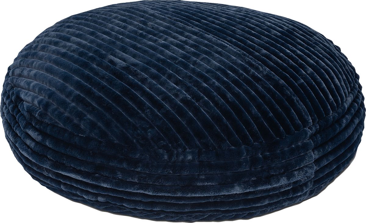 Cushy Cloud XL Midnight Blue Polyester Fabric Bean Bag | Rooms to Go