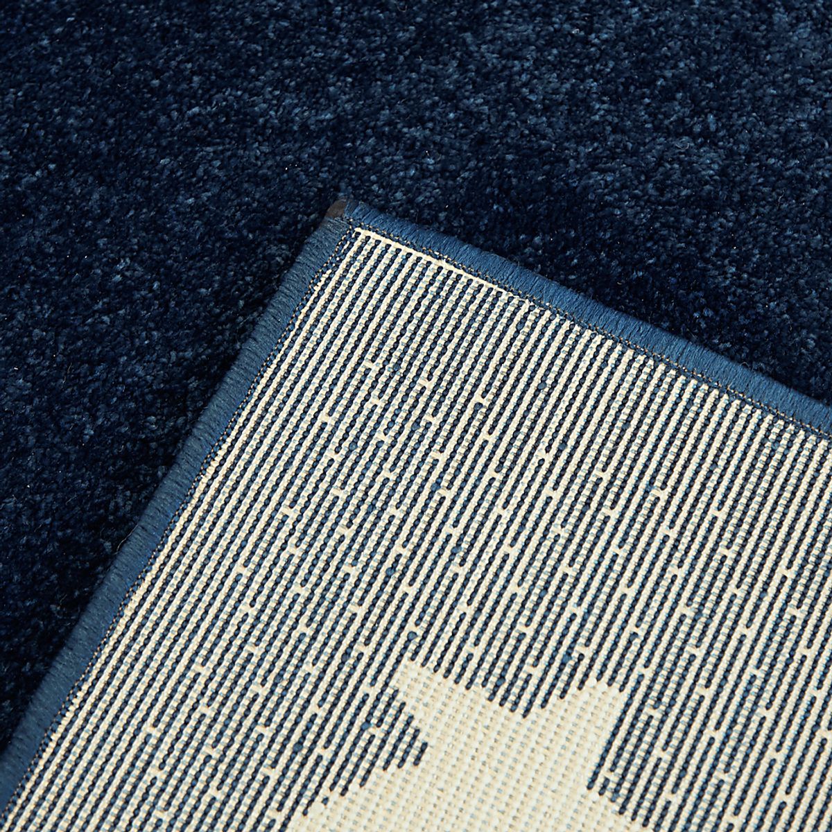 Dazzle Stars Blue Polypropylene Fabric Rug | Rooms to Go