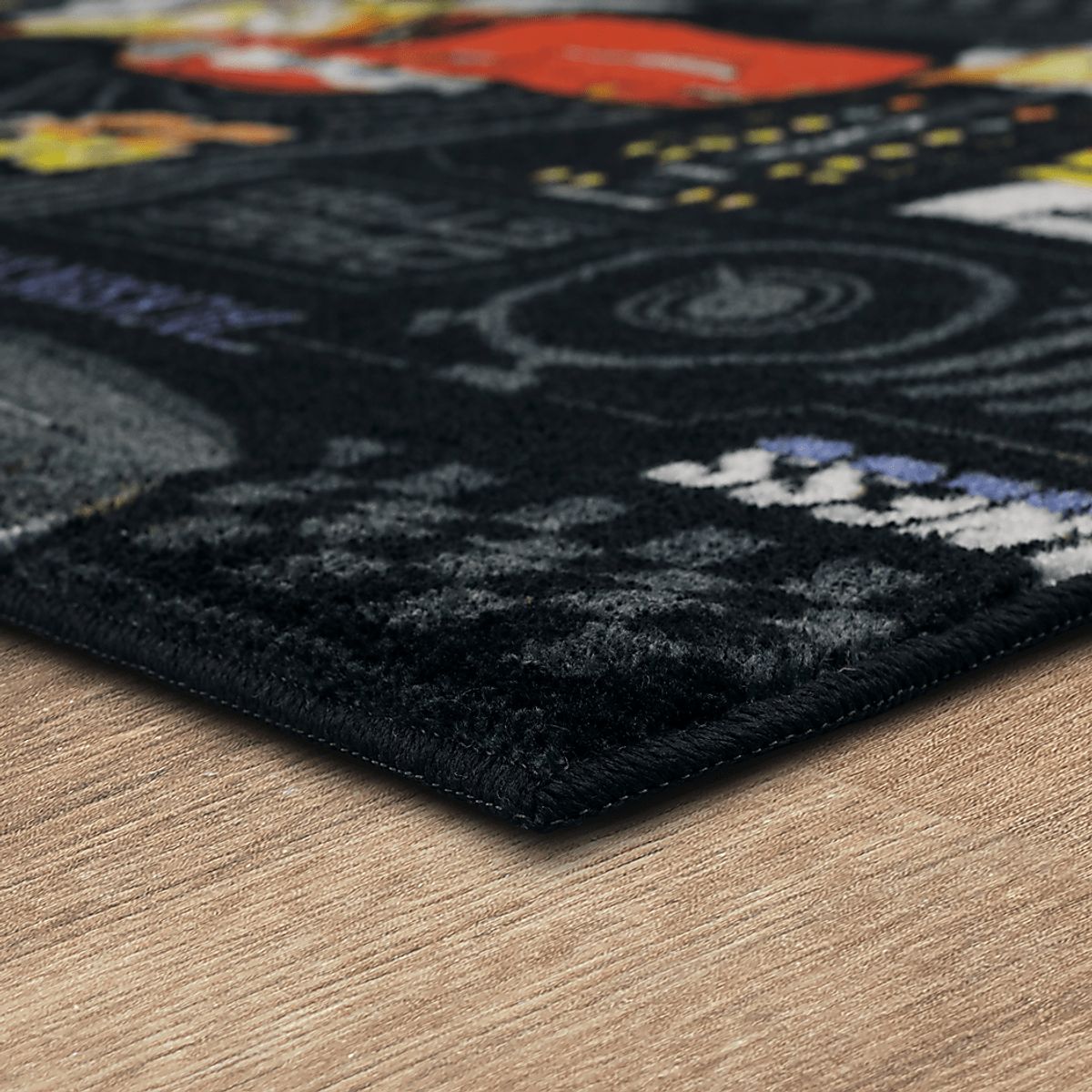 Disney Drag Strip Polyester Fabric Rug | Rooms to Go