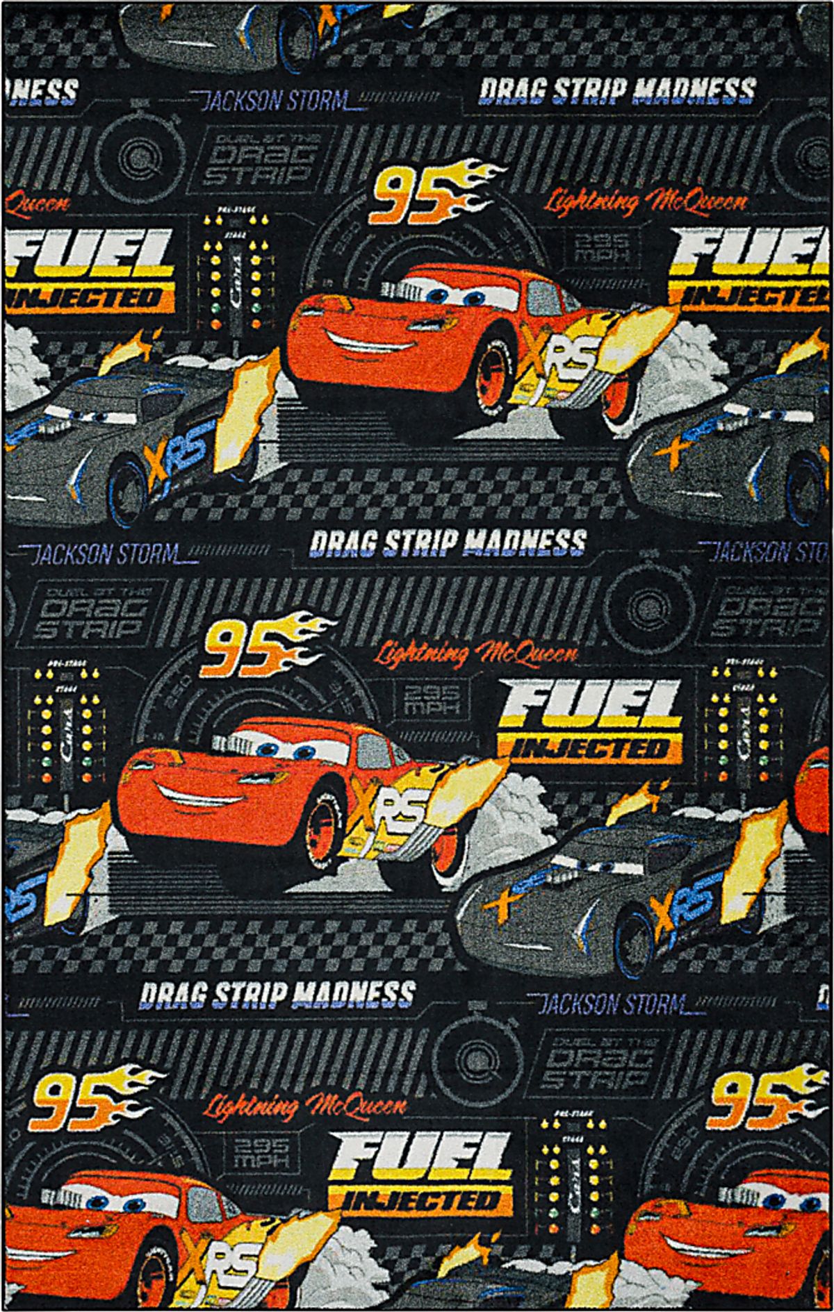 Disney Drag Strip Polyester Fabric Rug | Rooms to Go