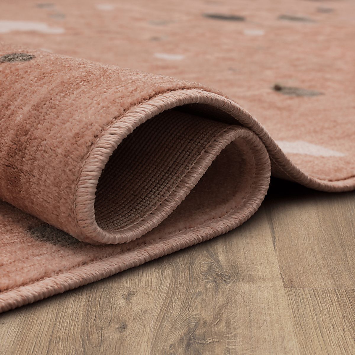 Cindy Crawford Disney Mickey Mouse Terrazzo Blush Beige Polyester ...