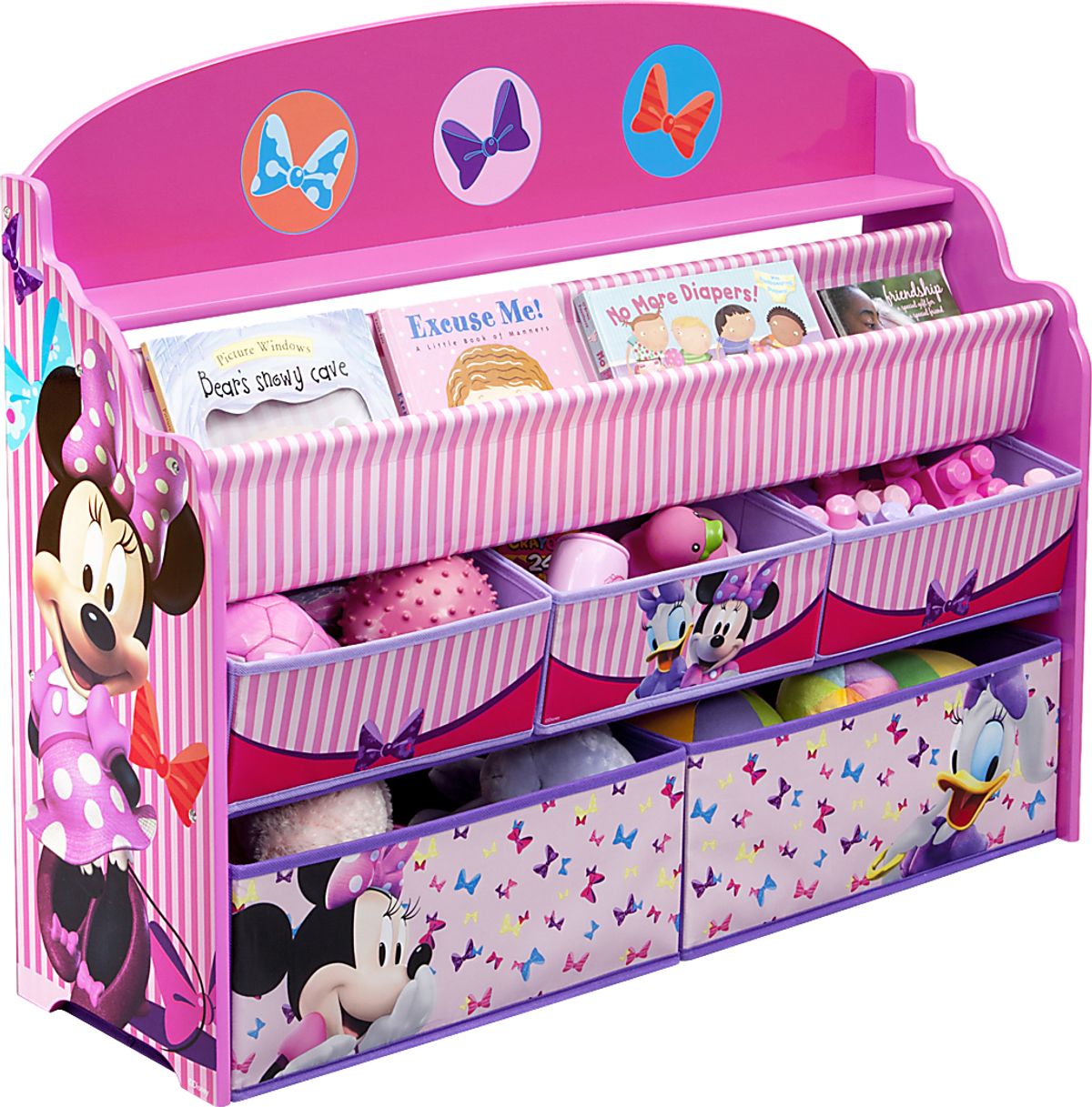 Disney Minnie Mouse Pink Colors Bookcase | Rooms to Go