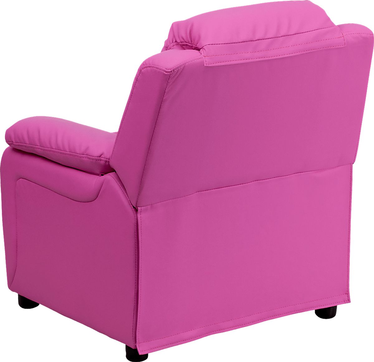 Dreux Pink Vinyl Fabric Recliner | Rooms to Go