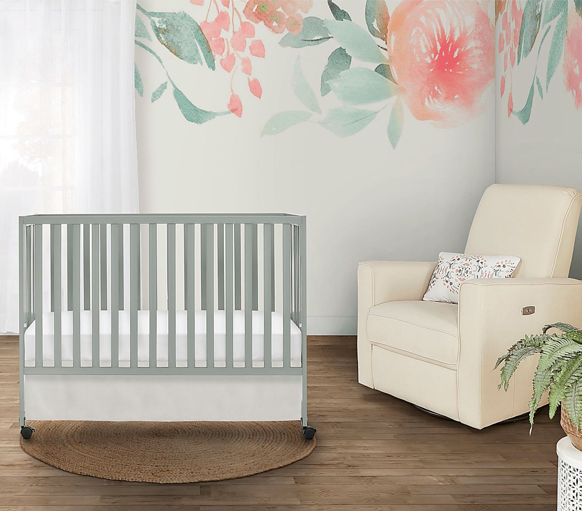 Elaro Gray Crib | Rooms to Go