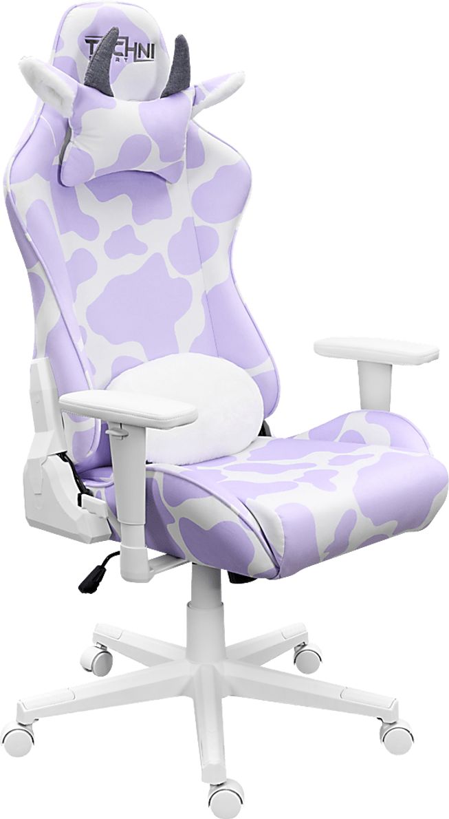 Eldoki Lavender Red Nylon,Velvet Gaming Chair - Rooms To Go