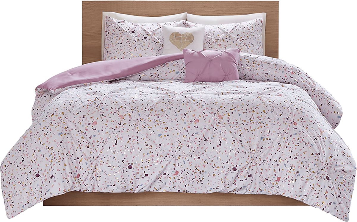 Ery Plum Red Twin Comforter Set | Rooms to Go