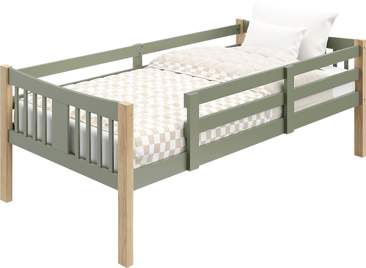 Fablea Natural,Olive Colors,Light Wood Twin/Twin Bunk Bed | Rooms to Go