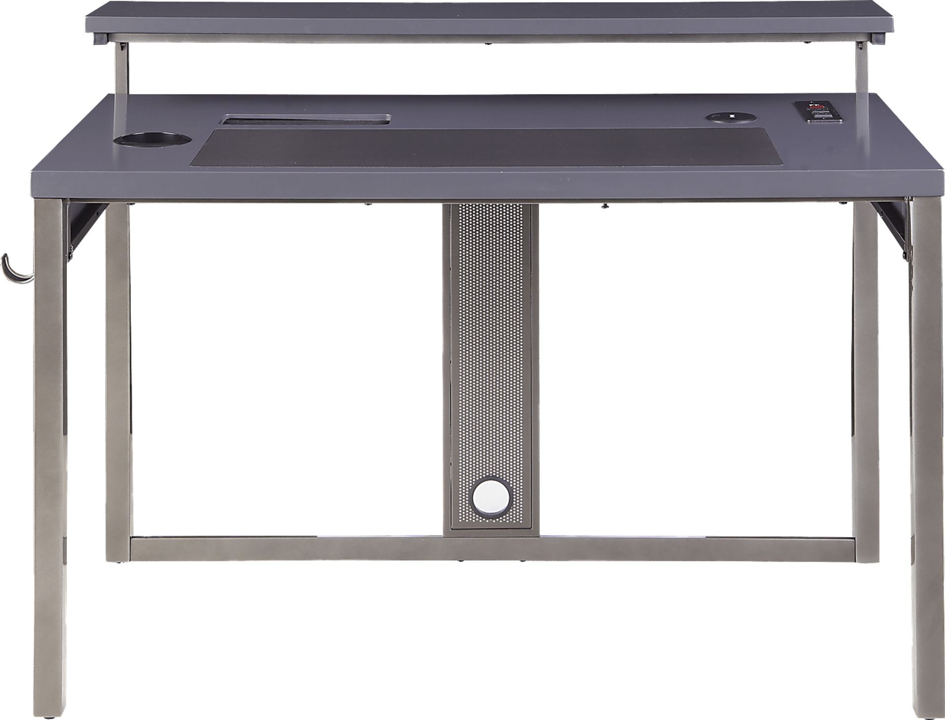 Falkor Gray Gaming Desk | Rooms to Go